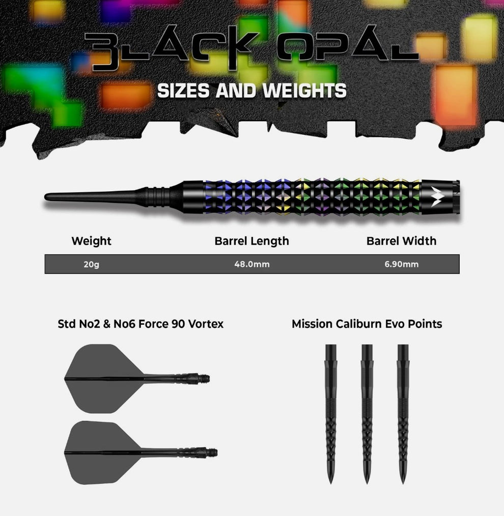 Mission Opal 95% 20g Softdart – Darts Zeise Christian